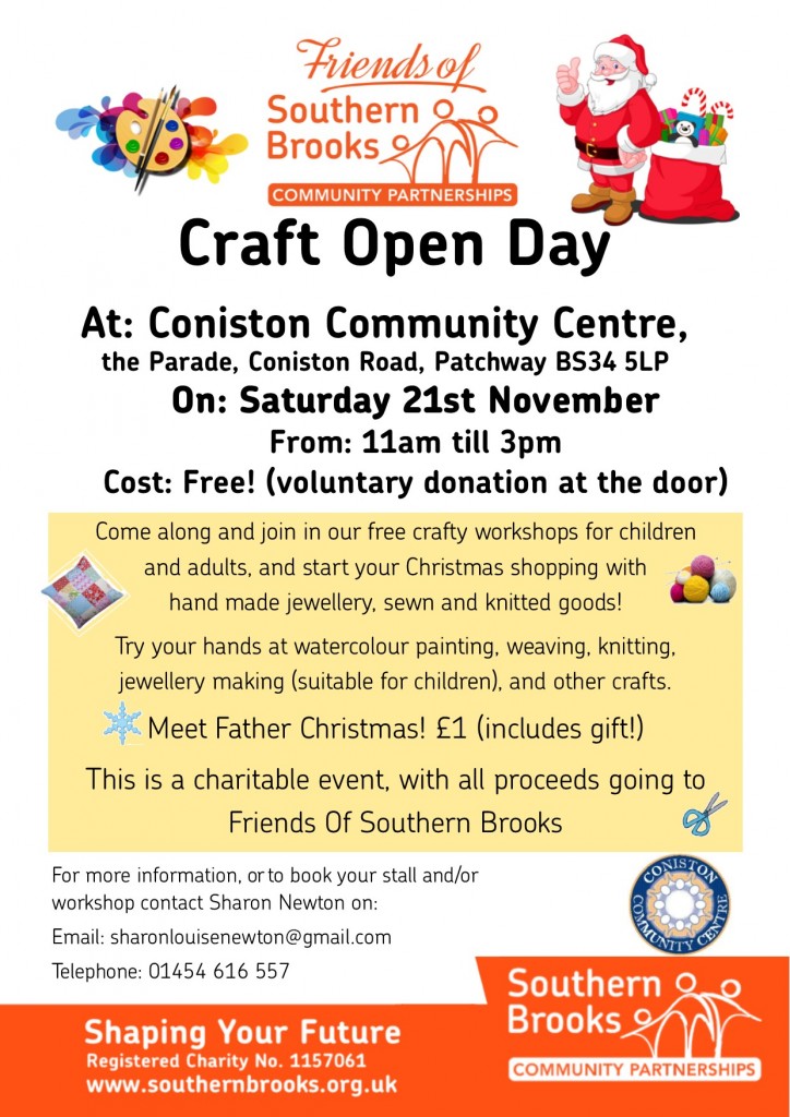 craft day poster santa – Coniston Community Centre